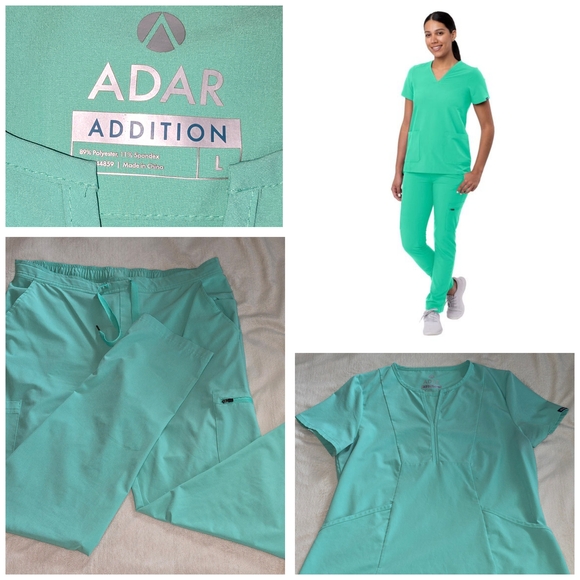 ADAR | Other | Adar Addition Gohigher Scrub Set For Women Notched Vneck ...